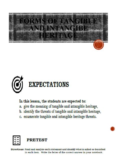 Ucsp Week 8 Forms Of Tangible And Intangibe Heritage Pdf