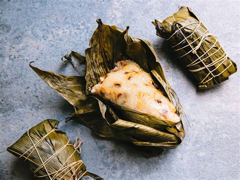 Chinese Sticky Rice Dumplings Zongzi Saveur