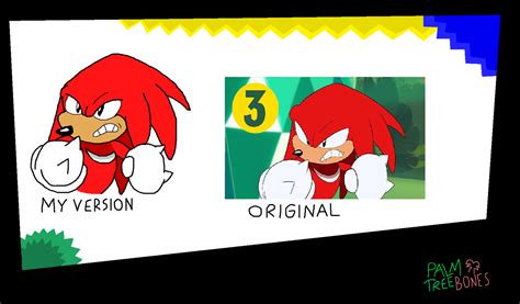 Another Redraw This Time This Frame Of Knuckles From Sonic Mania