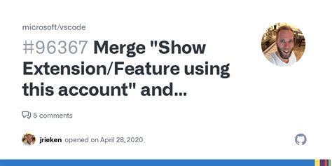 Merge Show Extensionfeature Using This Account And Manage Trusted