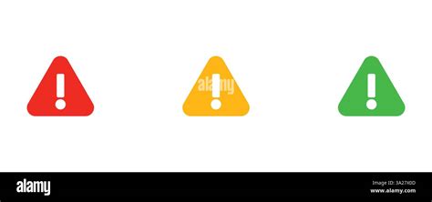 Caution Icon Set Stock Vector Image And Art Alamy