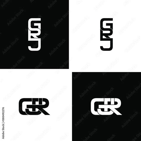 Grj Letter Original Monogram Logo Design Stock Vector Adobe Stock
