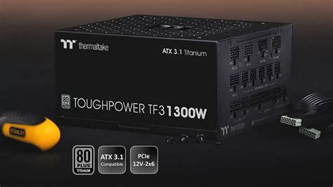 Thermaltake Launches Toughpower Tf3 1300w Tt Premium Edition Atx 31 And Pcie Gen 51 Ready 80