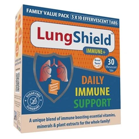 Lungshield Immune Plus Effervescent Tabs X 30 Click For Wellness