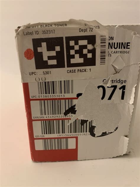 Canon 071 Black Toner Laser Cartridge Imageclass Lbp120 Mf270 Oem New