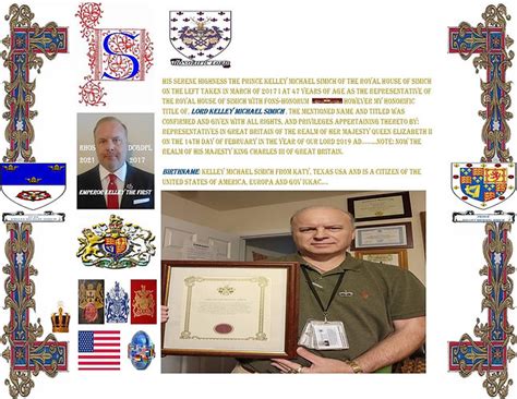 Letters Of Patent Him King Sir Kelley Simich 1st