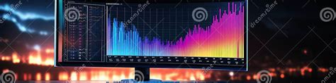 Colorful Spectrum Analysis Chart Displayed On A High Definition
