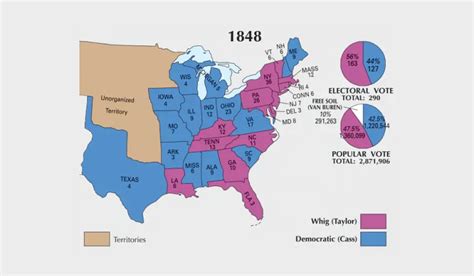 Us Election Of 1848 Map Gis Geography