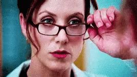 Woman Adjusting Glasses  480×480