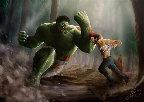 Hulk Vs Wolverine Wallpapers Wallpaper Cave
