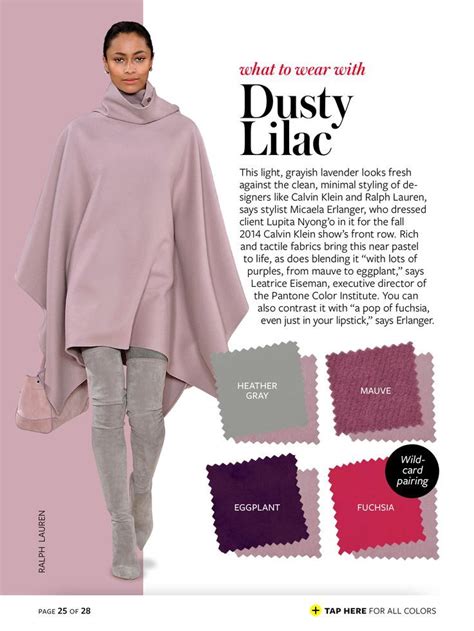 Dusty Lilac Instyle Color Crash Course Colour Combinations Fashion