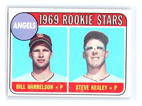1969 Topps 224 Angels 1969 Rookie Stars Bill Harrelson Steve Kealey