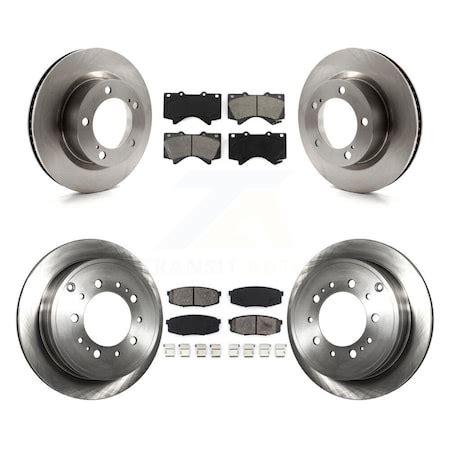 Transit Auto Front Rear Disc Brake Rotor And Semi Metallic Pad Kit For