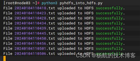 python 使用pyhdfs向hdfs中上传文件示例 CSDN博客