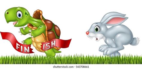 254 Turtle And Rabbit Race 库存矢量图、图片和艺术矢量图 Shutterstock