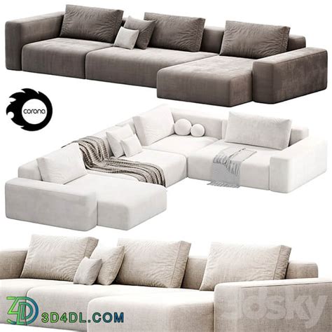 دانلود آبجکت Flavio Adriana Sofa By Linia Contempo Sofas مرجع دانلود آبجکت، تکسچر و مدل سه بعدی