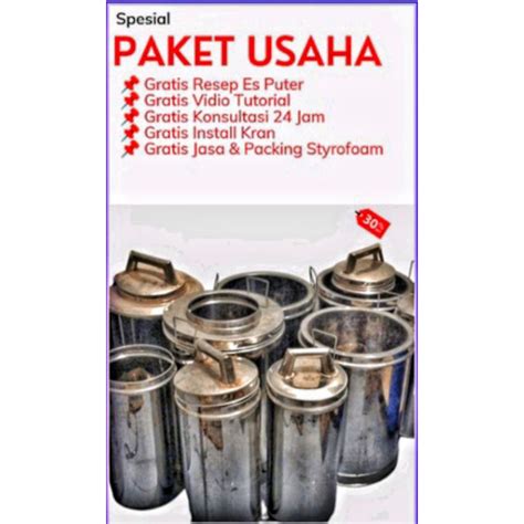 Jual Tabung Es Puter 20 Liter Lengkap Shopee Indonesia