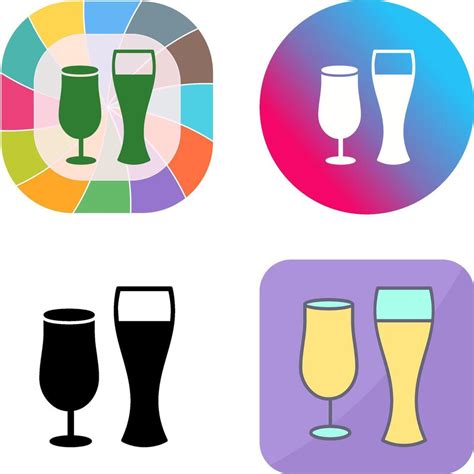 Unique Beer Glasses Icon Design 44893700 Vector Art At Vecteezy