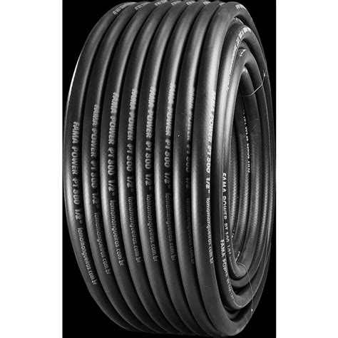 Mangueira Jardim Borracha Reforçada Pt 300 Power Psi 12 Com 10 20 25 3050 Metros Metros