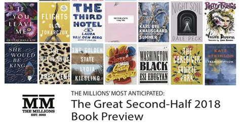 The Millions Most Anticipated The Great Second Half 2018 Book Preview