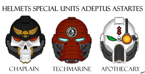 Powerful And Fearless Adeptus Astartes Chaplain Techmarine And