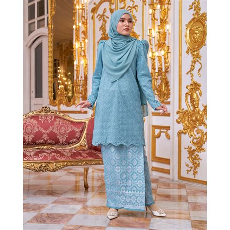 Baju Kurung Puffy Lace Songket Ralena Mcc Lifestyle