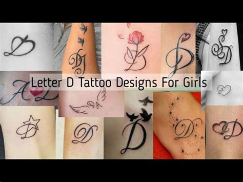 D Alphabet Tattoo
