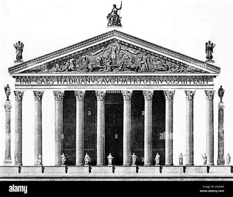 The Temple Of Venus In Rome Built During The Reign Of Emperor Hadrian