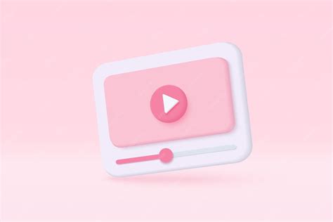 분홍색 배경의 프레임에 라이브 스트리밍 및 감정이 있는 3d 소셜 미디어 소셜 미디어 온라인 재생 비디오로 돈을 벌기 위한 수동
