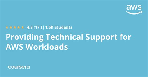 Providing Technical Support For Aws Workloads Coursera