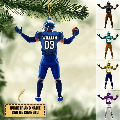 Football Ornament Etsy
