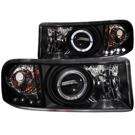 Anzo Usa 111196 94 01 Ram Projector Wled Halo Black Clear Headlights