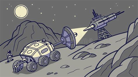 Lunar Rover On Moon Moon Rover Space Exploration Lunar Vehicle