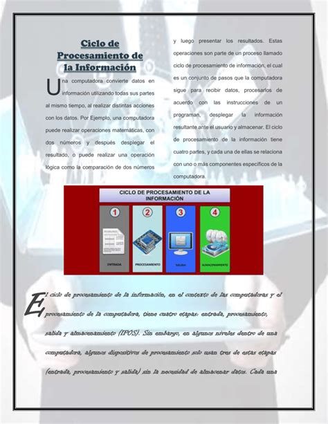 Ciclo De Procesamiento De La