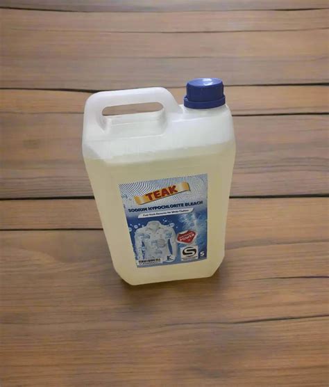 Teak Tile Cleaner Sodium Hypochlorite Bleach 5l