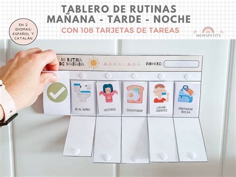 Tablero De Rutinas Y Hábitos Plantilla Imprimible Planificador