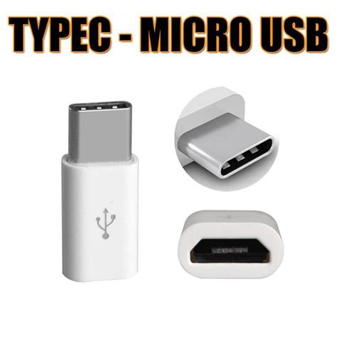 Micro Usb To Type C Micro Usb Female To Type C Male Adapter New Usb