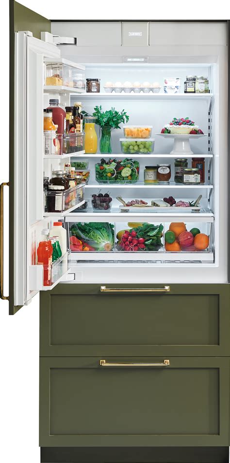 Sub Zero 36 Designer Over And Under Refrigerator Freezer With Ice