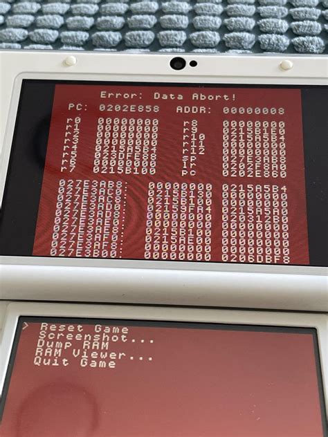 Data Abort After Nds Intro R3dspiracy