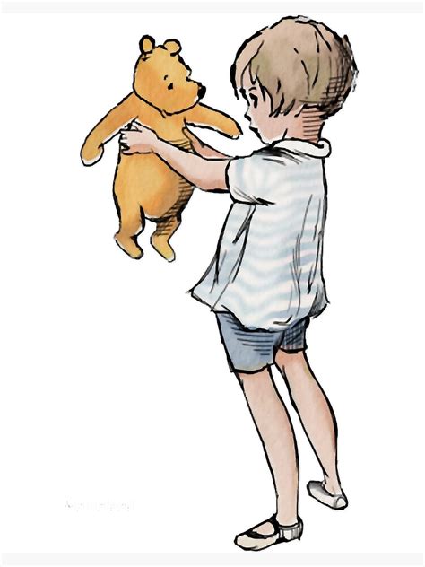 Winnie The Pooh Christopher Robin And Pooh Art Board Print For