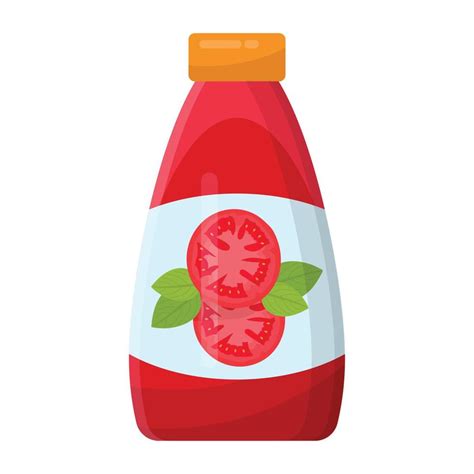Trendy Tomato Ketchup 15088610 Vector Art At Vecteezy