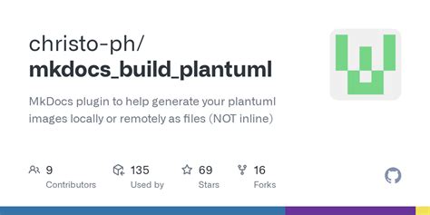 Github Christo Phmkdocsbuildplantuml Mkdocs Plugin To Help