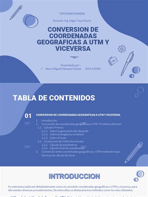 Conversion De Coordenadas Geograficas A Utm Y Viceversa Pdf