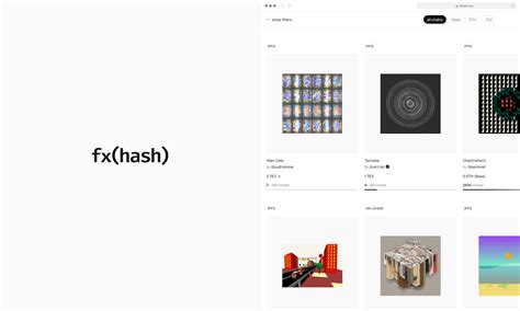 Explore — Collections — Fxhash
