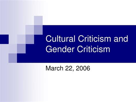 Ppt Cultural Criticism And Gender Criticism Powerpoint Presentation