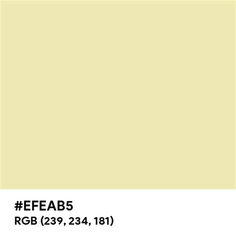 Potato Color Hex Code Is Efeab5