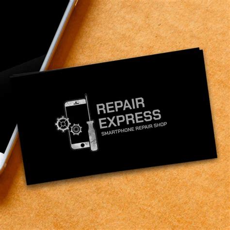 Modern Professional Smartphone Repair Business Card Zazzle