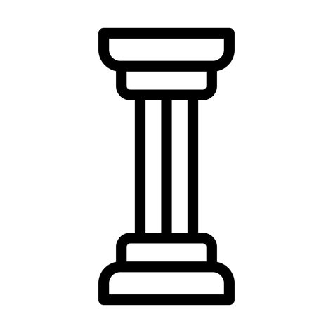 Pillar Icon Design 10752400 Vector Art At Vecteezy