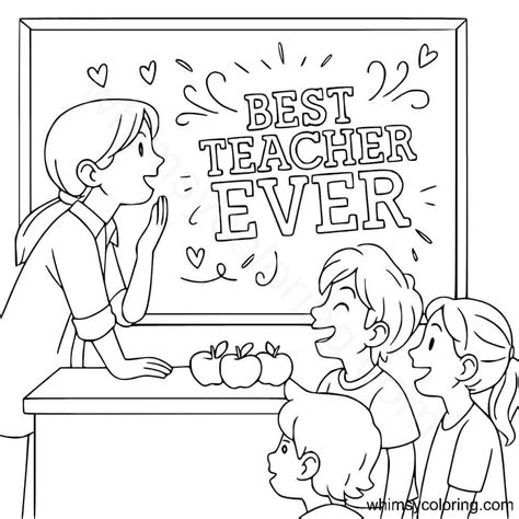 26 Free Teacher Appreciation Week Coloring Pages Whimsy Coloring