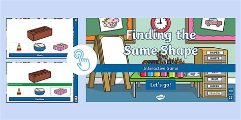 👉 Eyfs Finding The Same Shape Interactive Game Twinkl